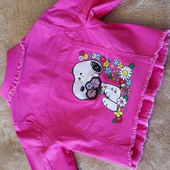 Garanimals | Jackets & Coats | Girls Snoopy Jean Jacket | Poshmark